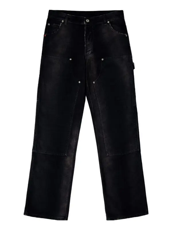 Heron Preston Carpenter Wide Leg Jeans - Black