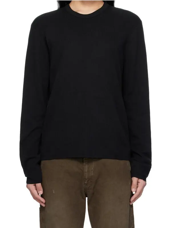 Rag & Bone Long Sleeve Crew Neck Sweater - Black