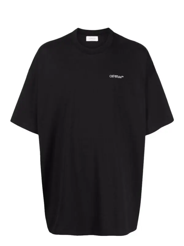 Off-White Logo-print Short-sleeve T-shirt - Black