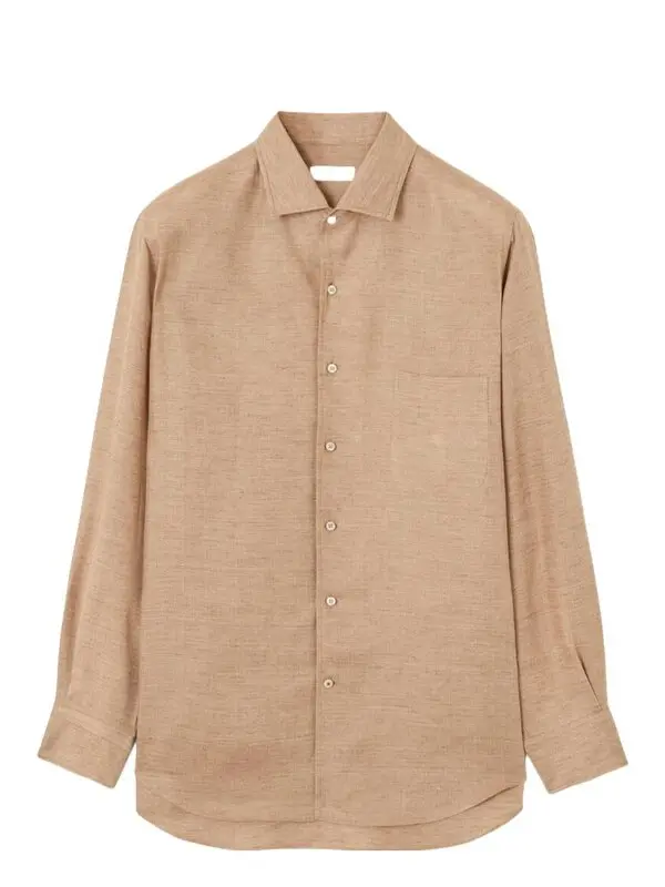 Loro Piana Long Sleeve Shirt - Amazon Nut Color