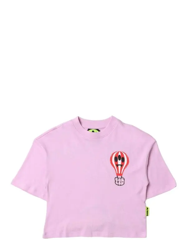 BARROW Logo-print Cotton T-shirt - Pink