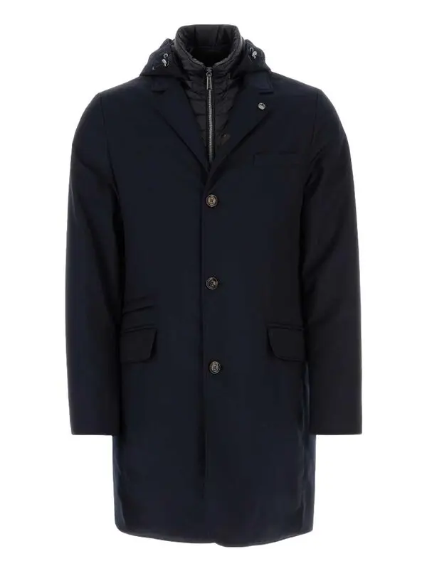 MOORER Long-sleeved Zipper Down Jacket - Black