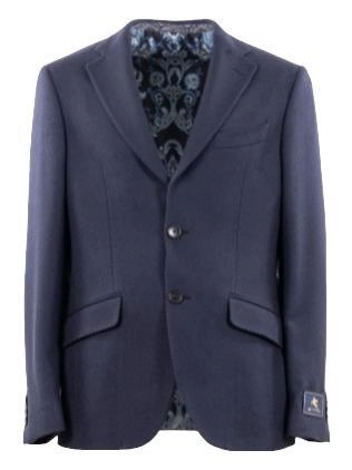 Etro Notched Patterned Blazer - Black