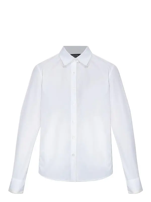 Fabiana Filippi Poplin Shirt With Lapel Collar - White