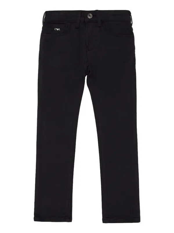 Emporio Armani Logo Five-pocket Jeans - Black