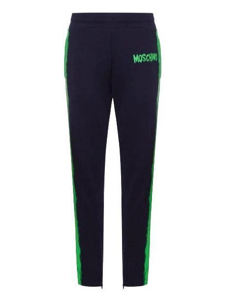 Moschino Graffiti Logo Printed Track Pants - Black