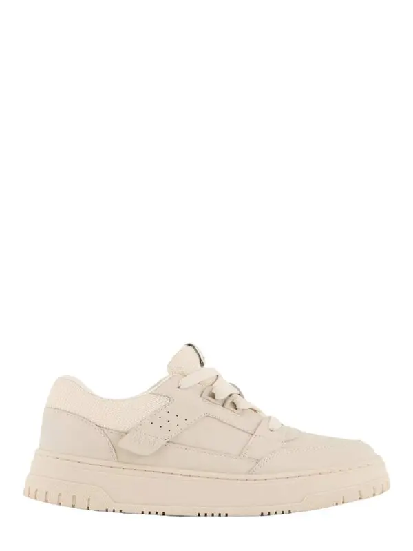 Emporio Armani Lace Up Sneakers - Light Brown
