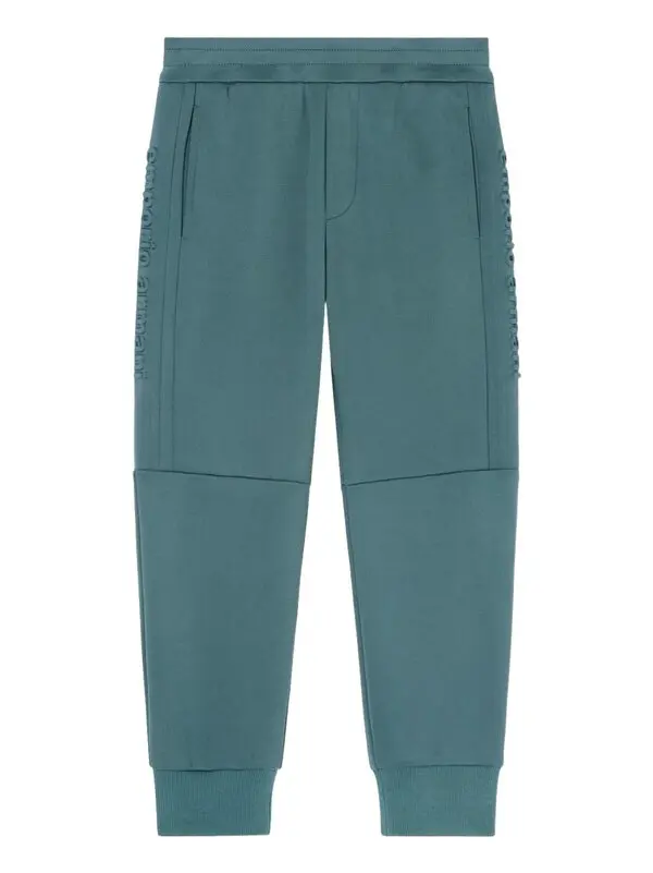 Emporio Armani Panelled Track Pants With Embossed Logo - Green