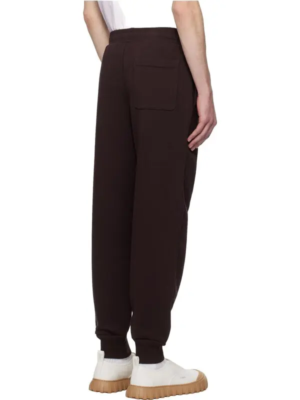 AMI Paris Logo-patch Track Pants - Eggplant