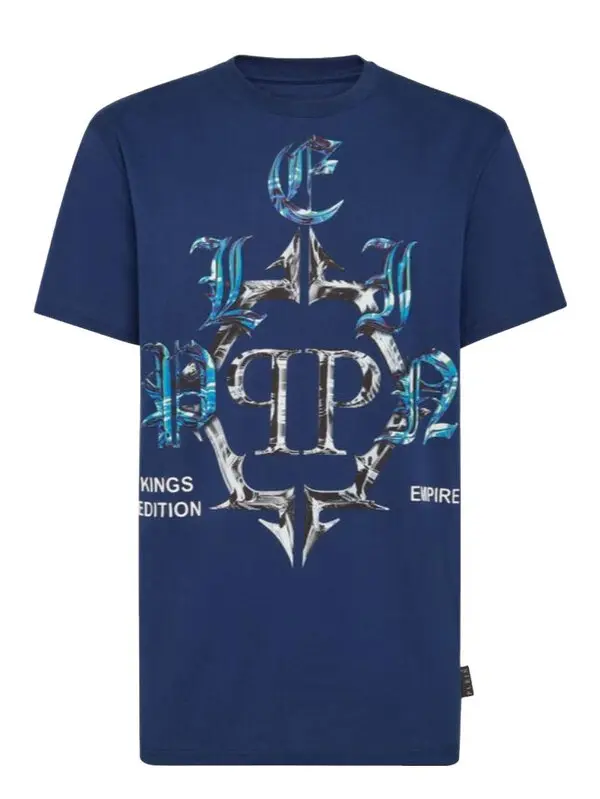 Philipp Plein Round-necked T-shirt - Blue