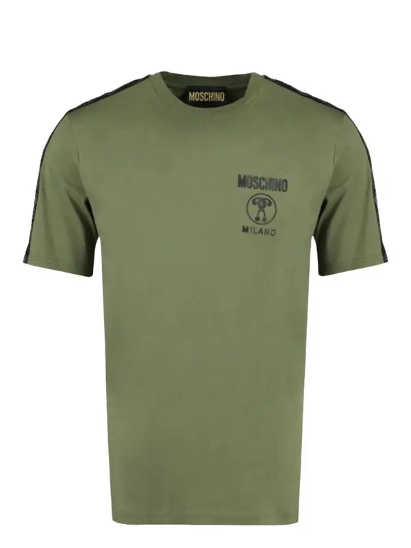 Moschino Double Question Mark Cotton T-shirt - Green