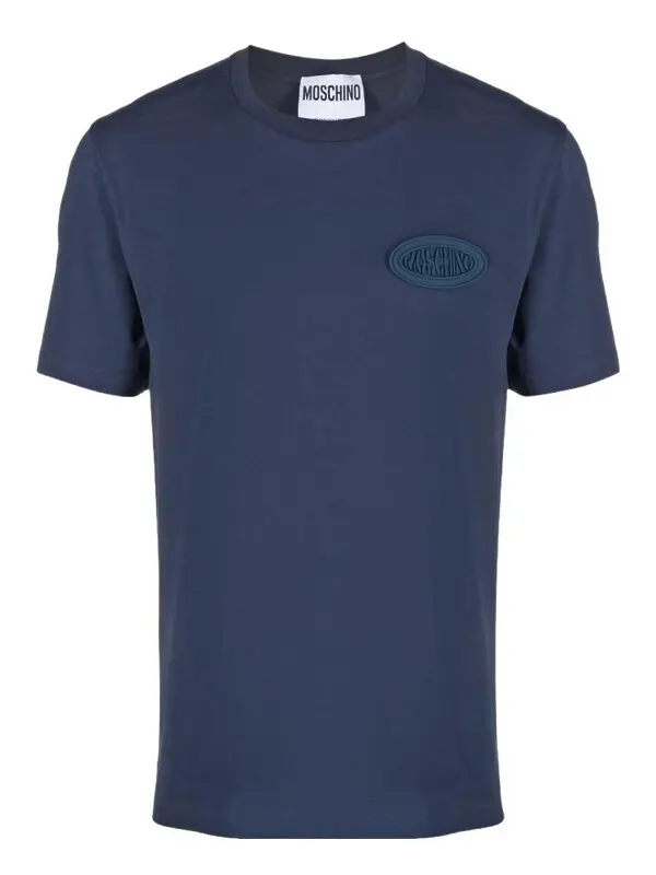 Moschino Logo-plaque T-shirt - Blue