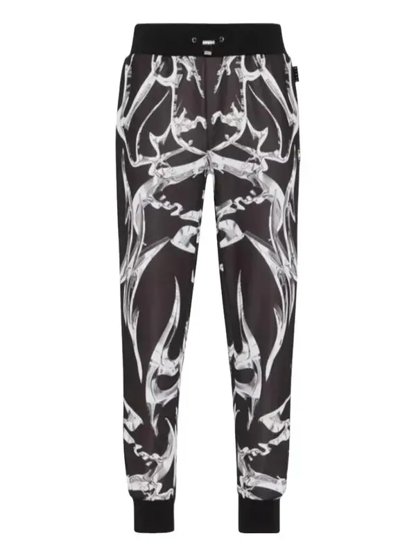Philipp Plein Elastic Waist Sweatpants - Black
