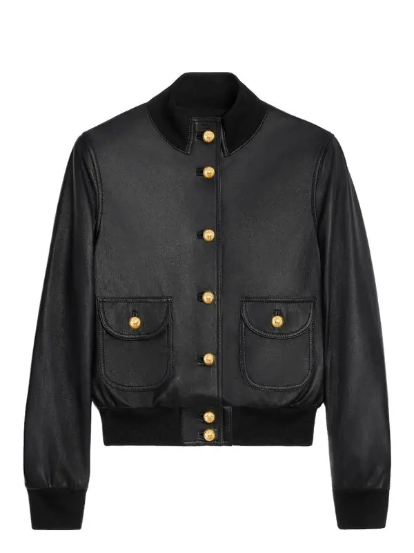 Celine Boule Blouson In Soft Lambskin - No