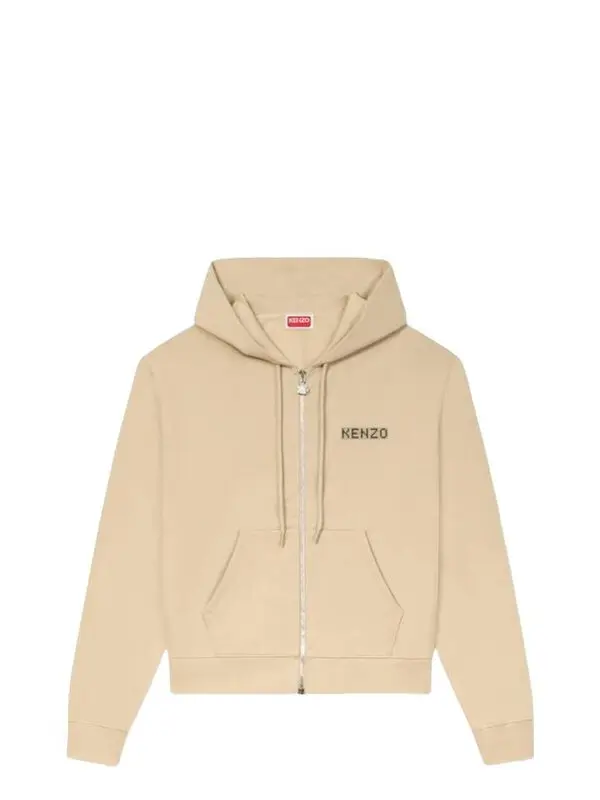 Kenzo City Zip-up Hoodie - Light Brown
