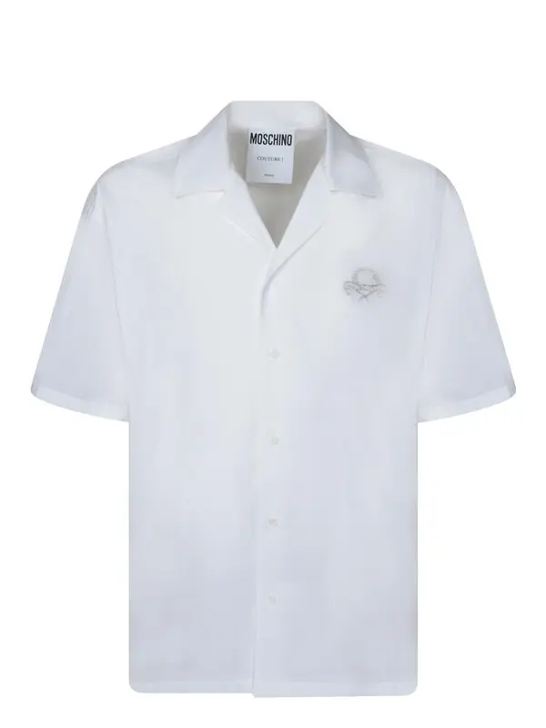 Moschino Embroidered Straight Shirt - White