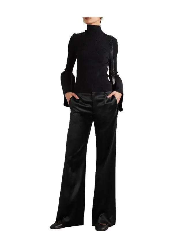 Chloé Wide-leg Tailored Trousers - Black