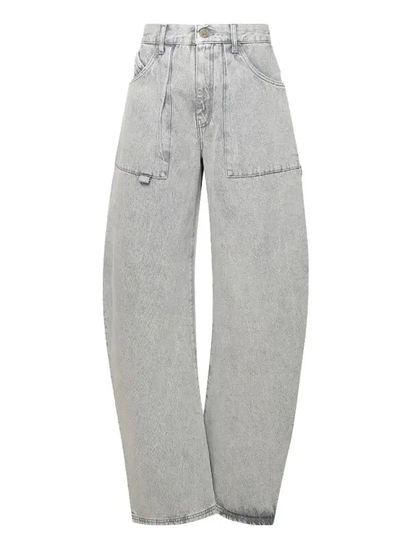 Attico The Effie Long Jeans - Light Gray