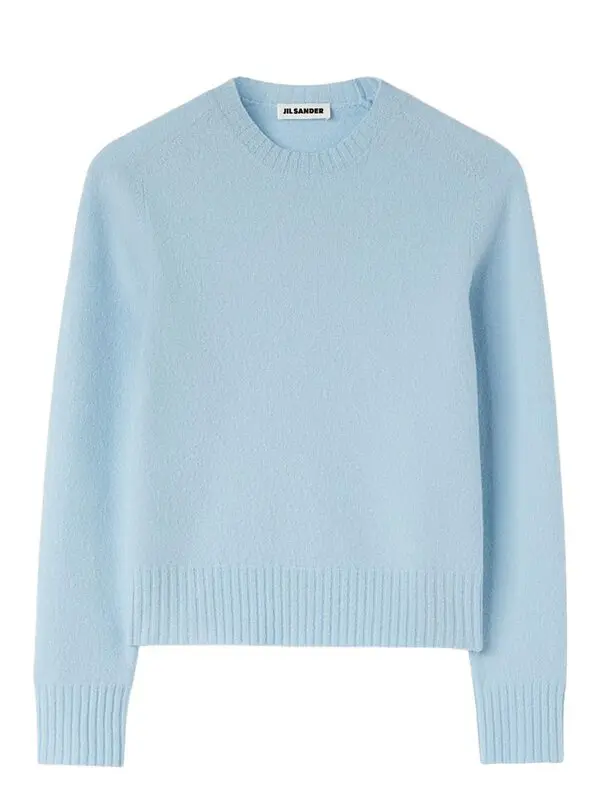 JIL SANDER Crewneck Long-sleeved Jumper - Blue