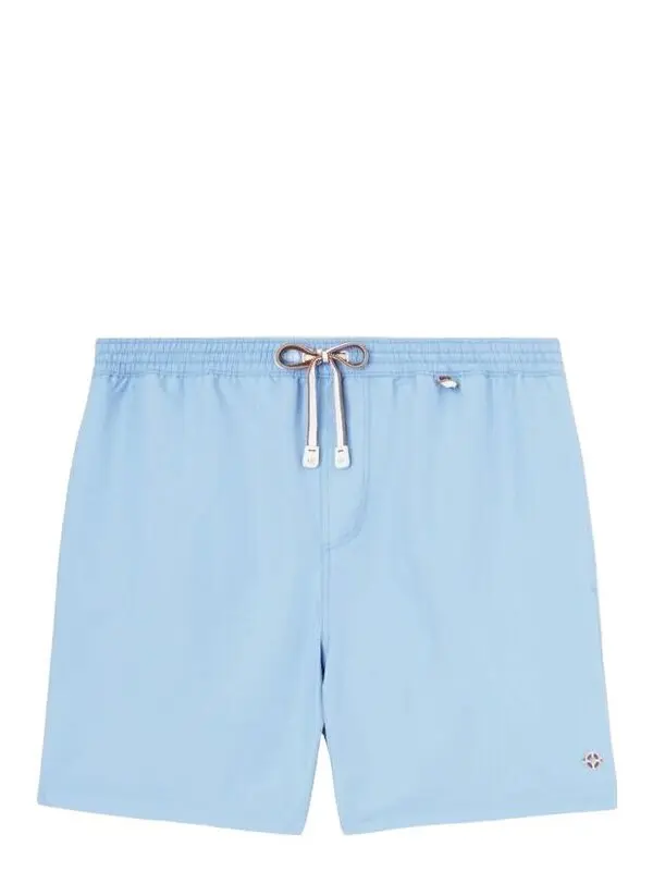 Loro Piana Loose Waist Swimming Trunks With Drawstring Detail - Blue