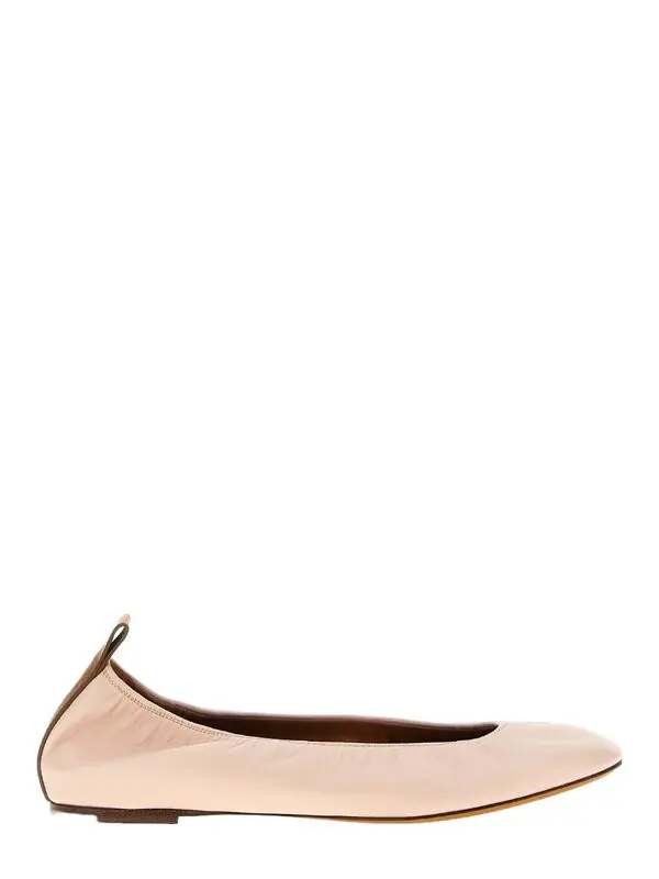 LANVIN Ballerina Flats With Rear Zipper Detail - Pink