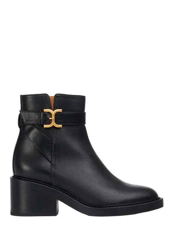 Chloé Marcie Heeled Ankle Boots - Black