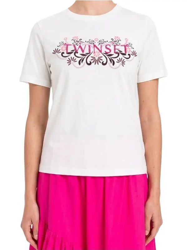 TWINSET Printed T-shirt - White