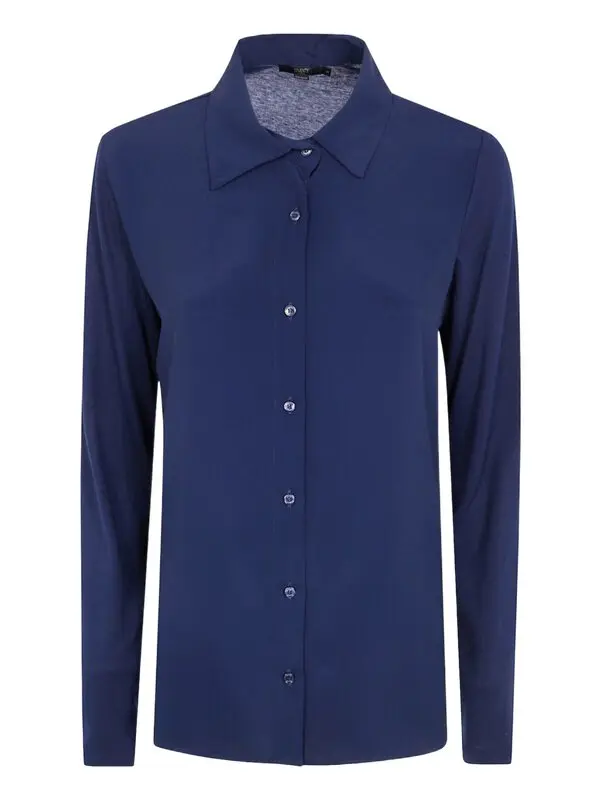 Seventy Jersey Crepe Shirt - Blue