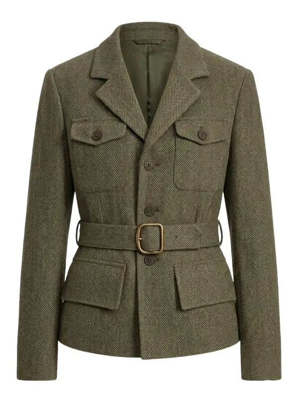 Polo Ralph Lauren Tailored Belted Jacket - Green