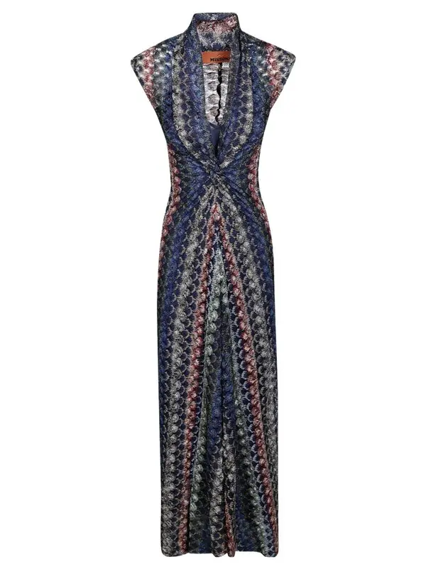 Missoni Sleeveless All-over Pattern Maxi Dress - Multi