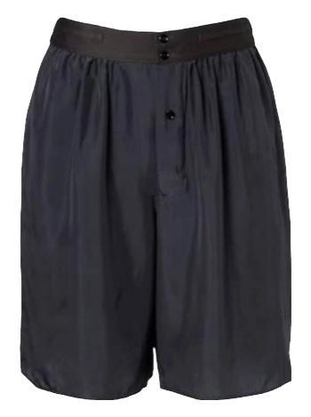 LEMAIRE High Waisted Button-detailed Shorts - Gray