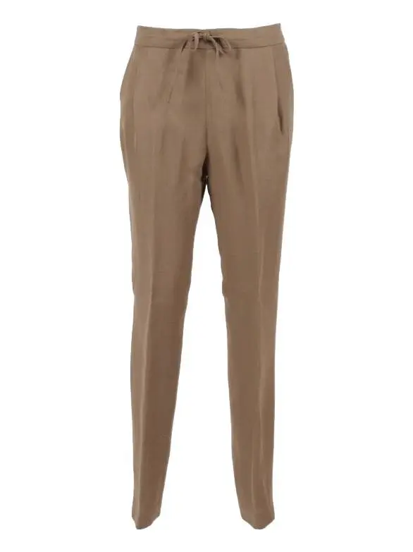 Fabiana Filippi Straight Leg Drawstring Pants - Brown