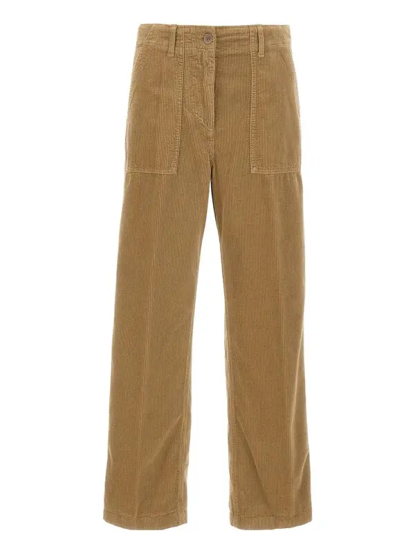 Aspesi Straight-leg Casual Trousers - Brown