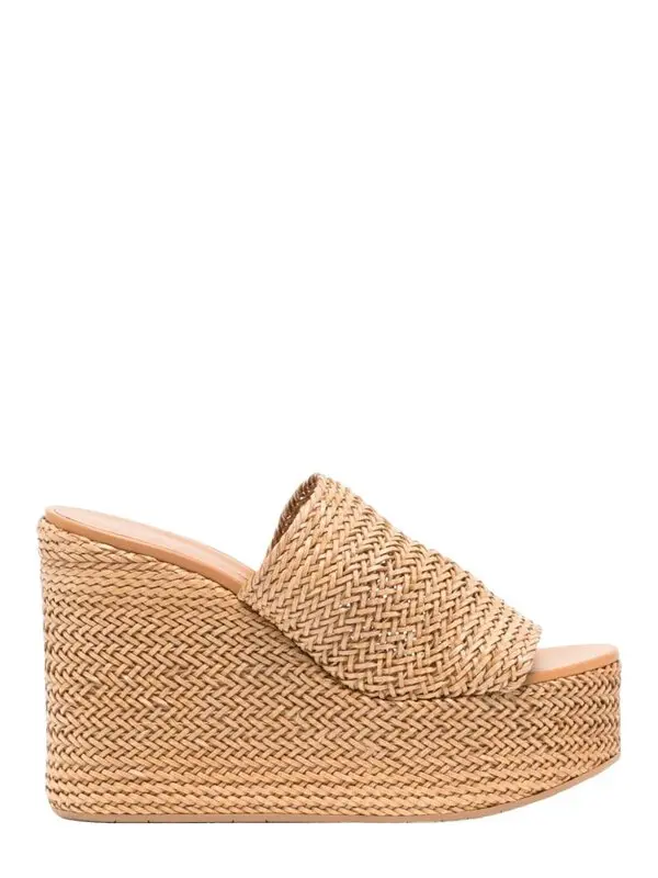 Casadei Twiga Wedge Mules - Nude