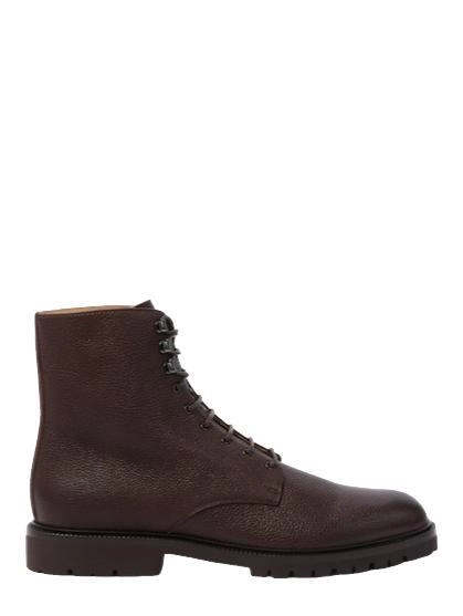 Brunello Cucinelli Leather Lace-up Boots - Brown