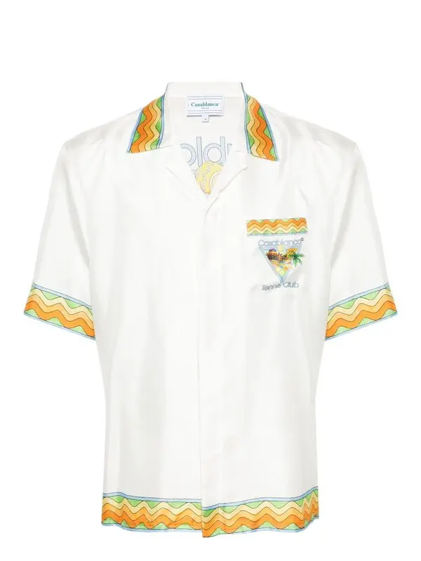 Casablanca Afro Cubism Tennis Club Shirt - White