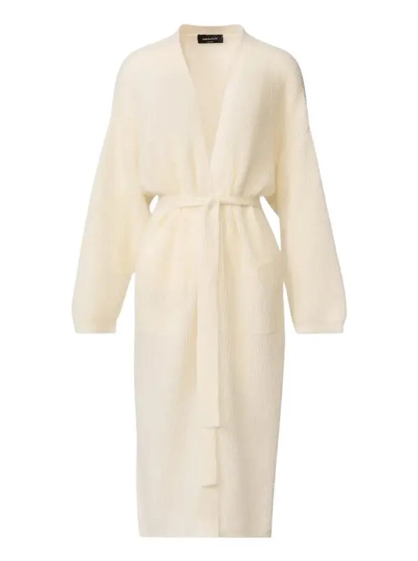 Fabiana Filippi Long Cardigan With Tie Waist - Nude