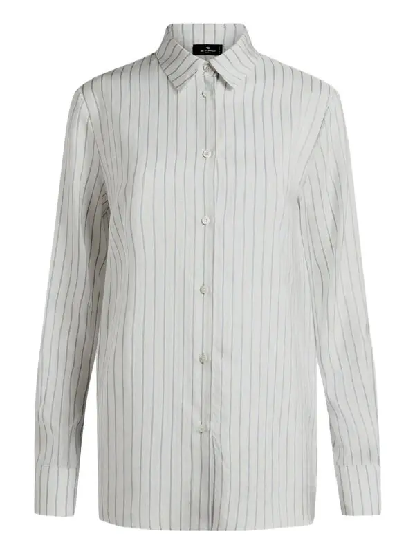 Etro Striped Button-up Shirt - White