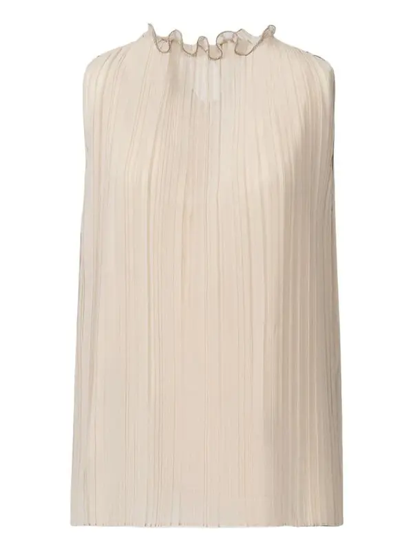 Fabiana Filippi Pleated Vest - Beige