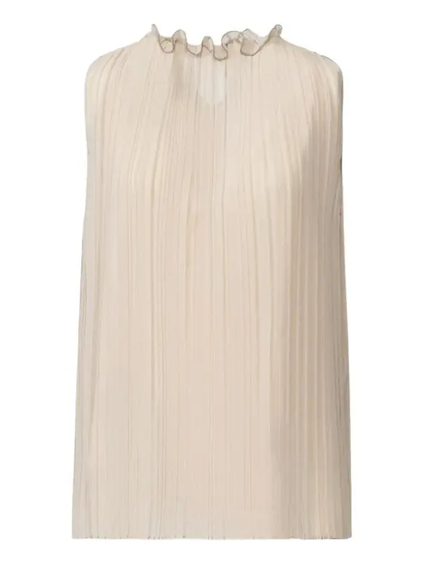 Fabiana Filippi Pleated Vest - Beige