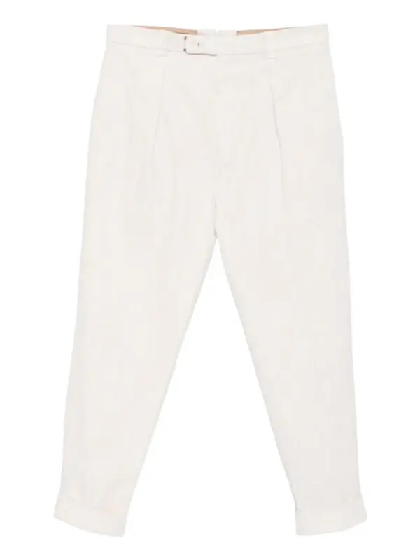 BERWICH Pleated Trousers - Latte
