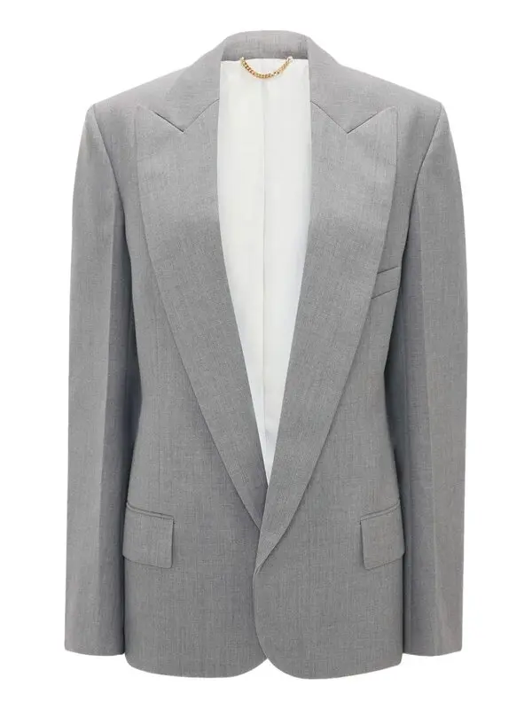 Victoria Beckham Sculptural Sleeve Jacket - Gray