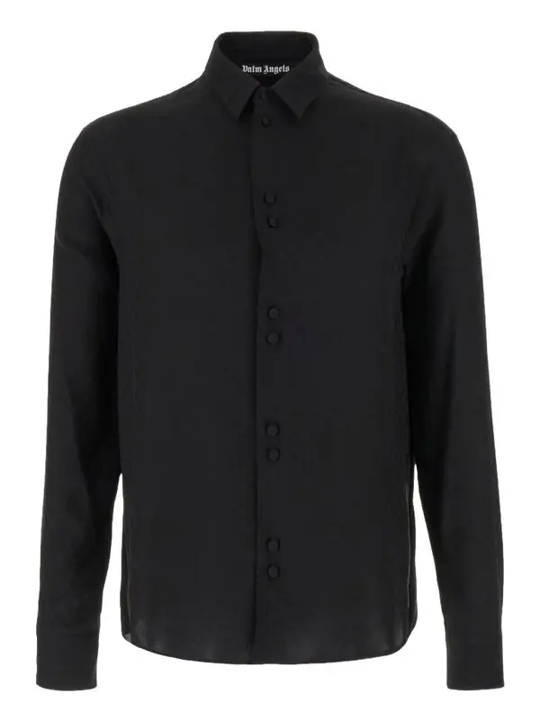Palm Angels Long-sleeved Shirt - Black