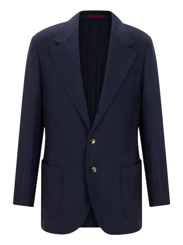 Brunello Cucinelli Long-sleeve Collared Blazer - Black
