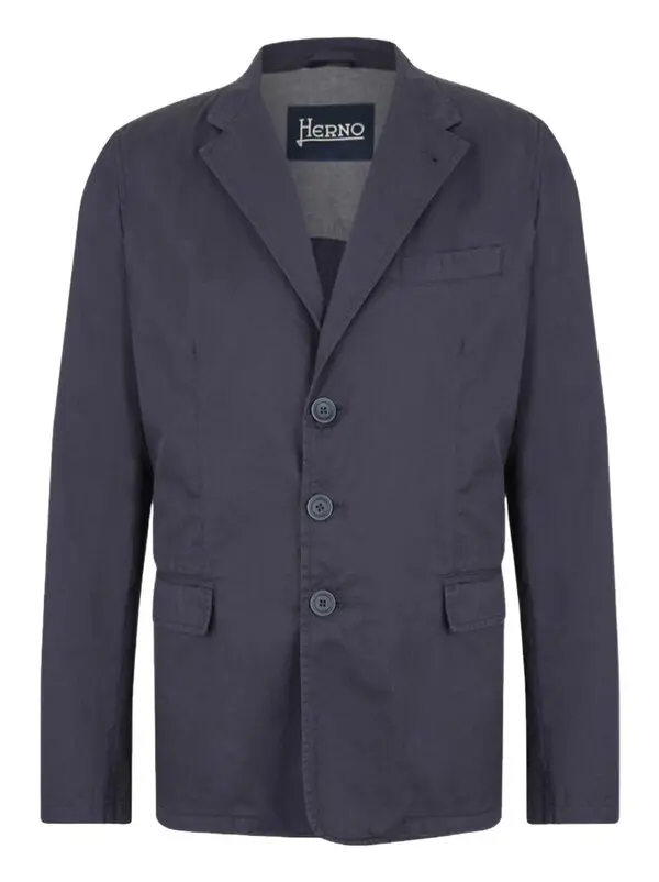 Herno Long-sleeved Tailored Blazer - Black