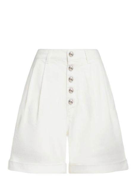 Etro Chevron High-waist Bermuda Shorts - White