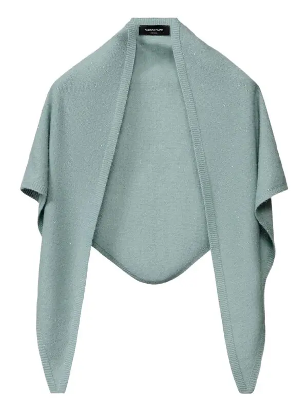 Fabiana Filippi Wool-blend Shawl - Gray