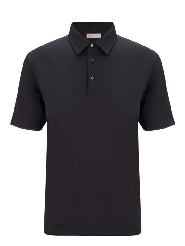 Herno Short-sleeved Polo Shirt - Black