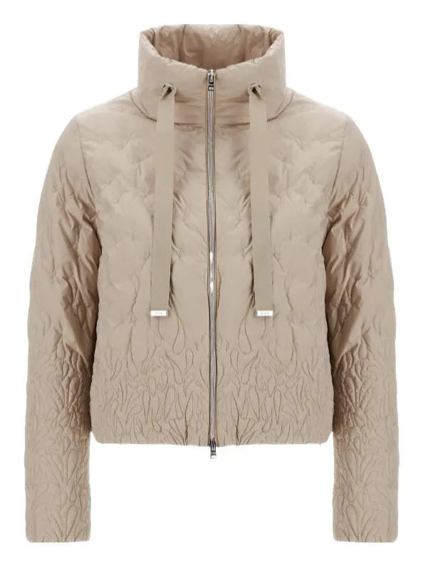 Herno Quilted High-neck Zip-up Jacket - Chantilly