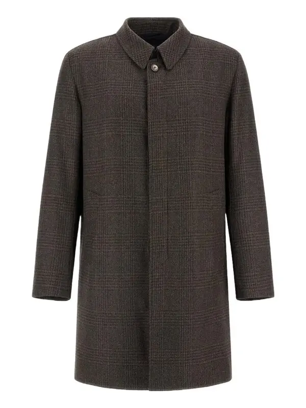 Herno Long-sleeved Coat - Black